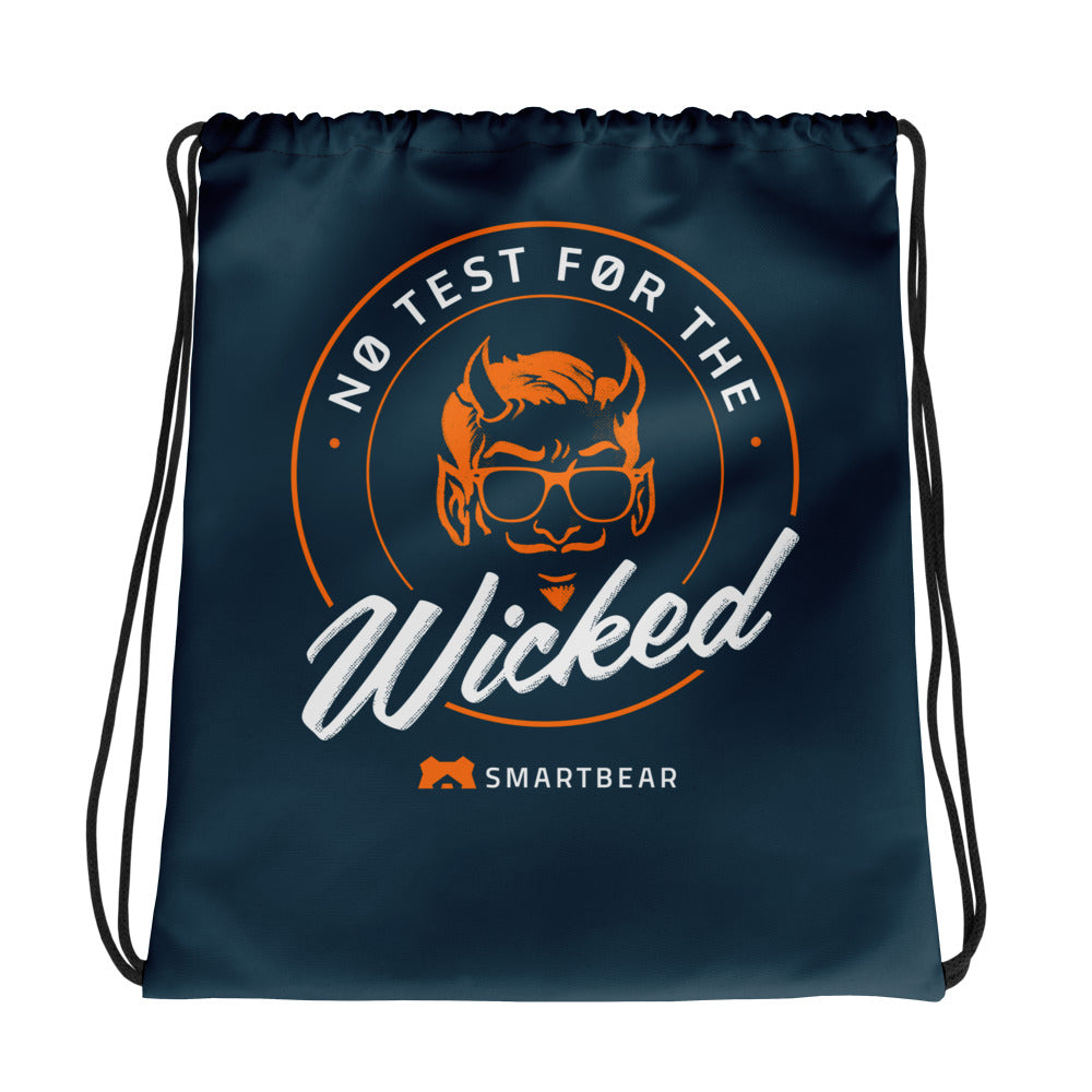 No Test for the Wicked Drawstring bag – SmartBear Swag Shop